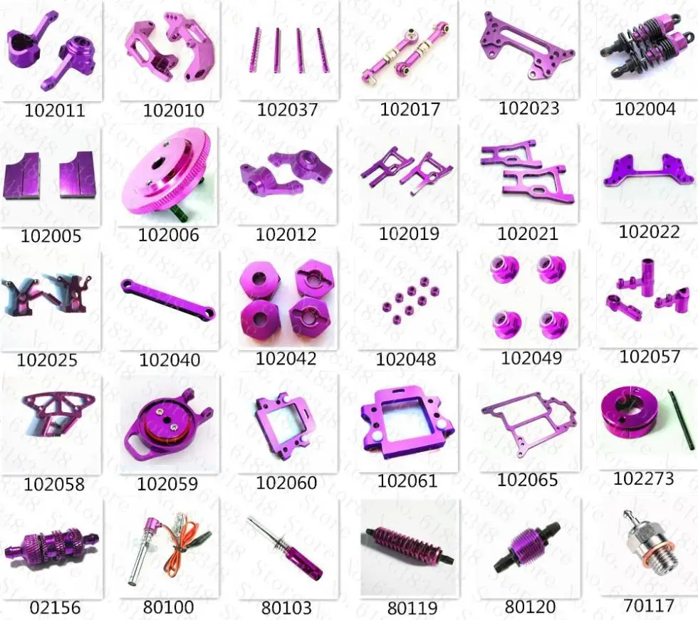 HSP Parts Upgrade Parts Kit Spare Aluminum Alloy For HiSpeed Himoto 1/ ...