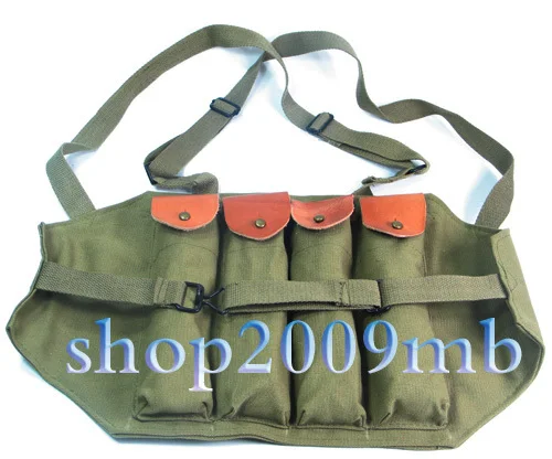 Super WWII US Army Thompson 4 Cell 30 rounds Pouch Chest RIG w Straps ...