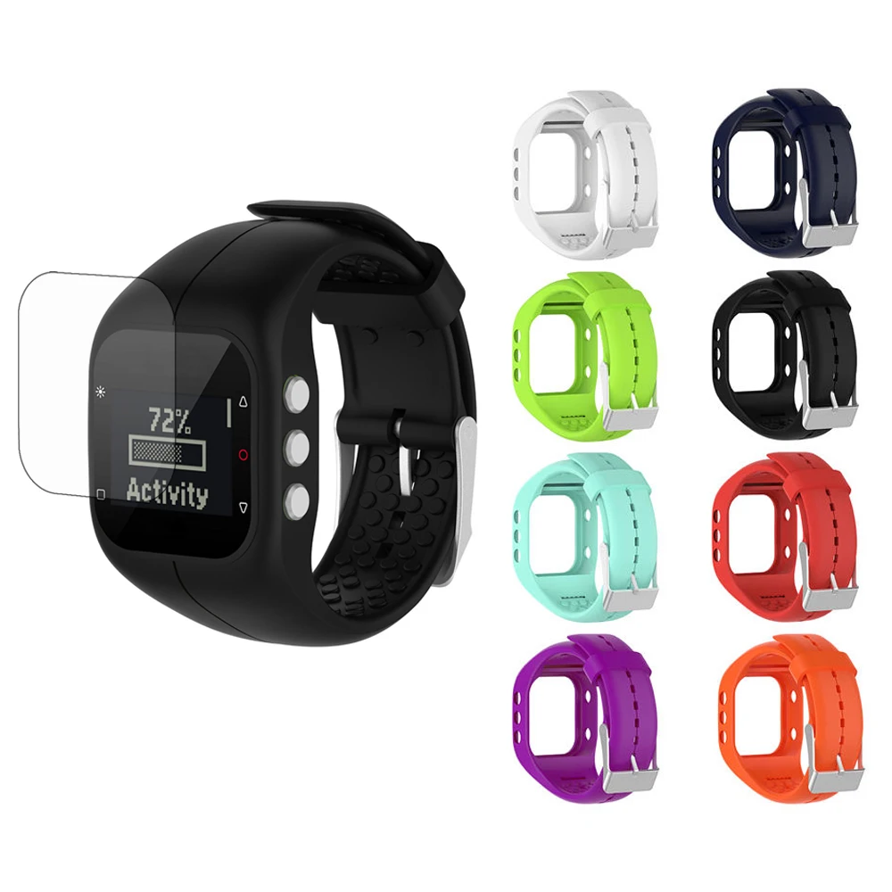 Replacement Silicone Watchband Wrist Band Watch Strap + Screen ...