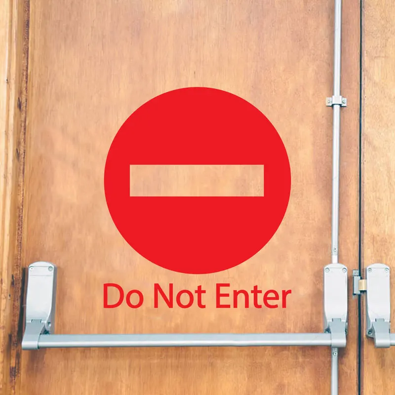 Do Not Enter Sign Storeรูปลอก ไวนิลStikerประตูราคาถูกขายกันน้ำภาพ ...