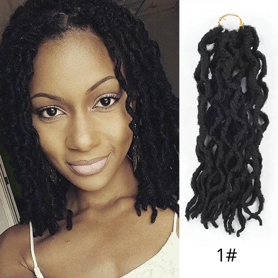 Leeons Kanekalon Hair 12 Inch Short Nu Locs Synthetic Hair For Braid ...