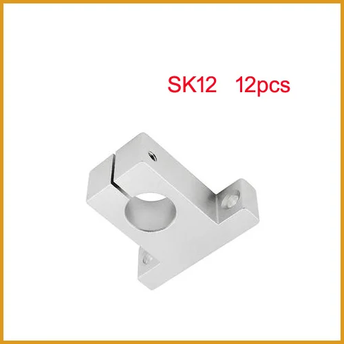 12pcs Sk12 12mm Linear Rail Shaft Support Block For Cnc Linear Slide ...