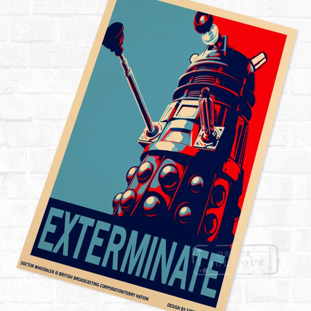 Doctor Who The Longest Sci-Fi Tv Series Propaganda Poster Retro Canvas ...