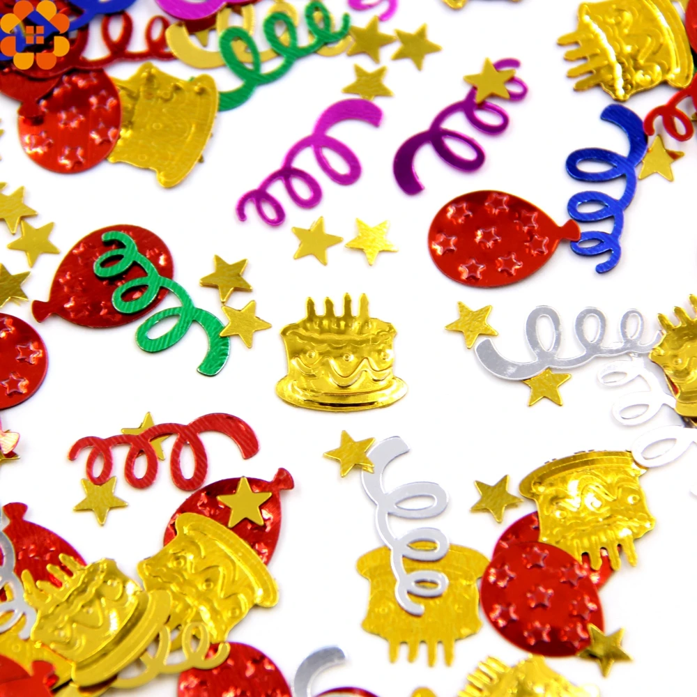 30g/Bag Happy Birthday Party Confetti Glitter Plastic Confetti Kids ...