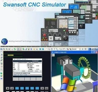 Swan NC simulation software Swansoft CNC Simulator 6.50 Chinese version of the full featured ...