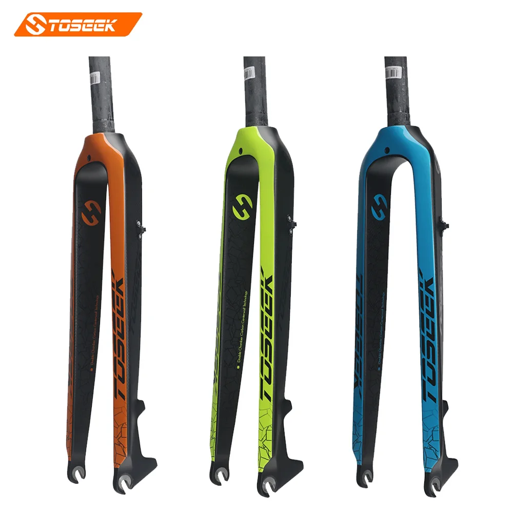 the new Toseek Full carbon fiber Mountain Bike fork 26/27.5/ 29 inch ...