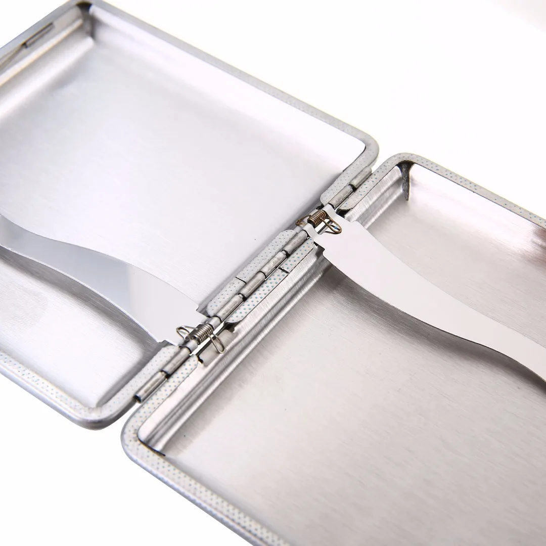 20 Cigarette Case Storage Holder Aluminum Storage Box Container Double ...