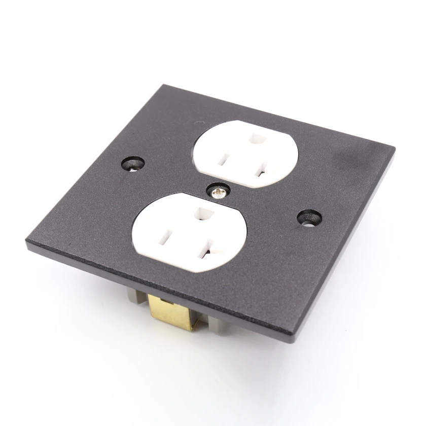 Hifi audio Hifi US ac power socket power Duplex Receptacle Copper ...