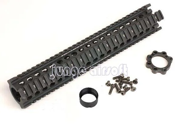 For Airsoft AR15 M4/16 Type Aluminum Quad Picatinny Rail 4 weaver ...