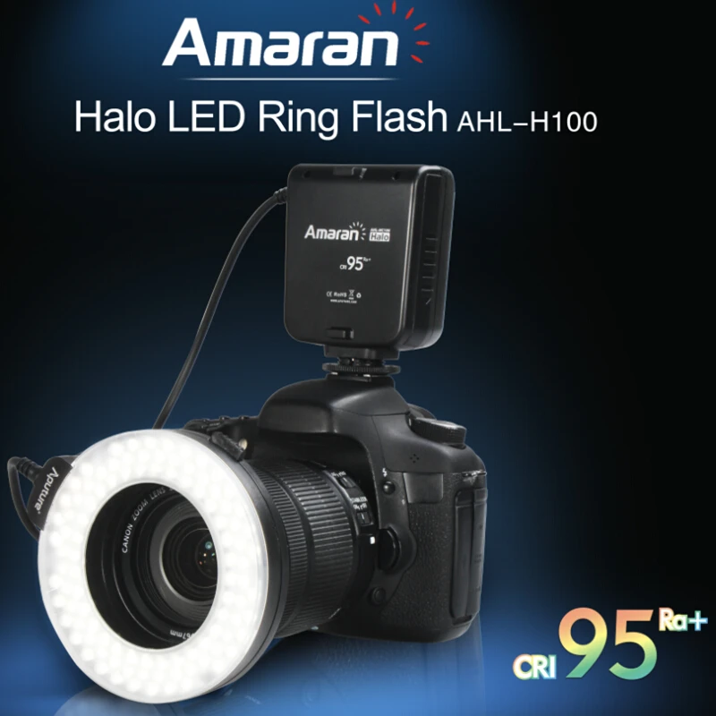 Aputure Amaran Halo CRI 95+ LED Micro Ring Flash Macro Photography ...