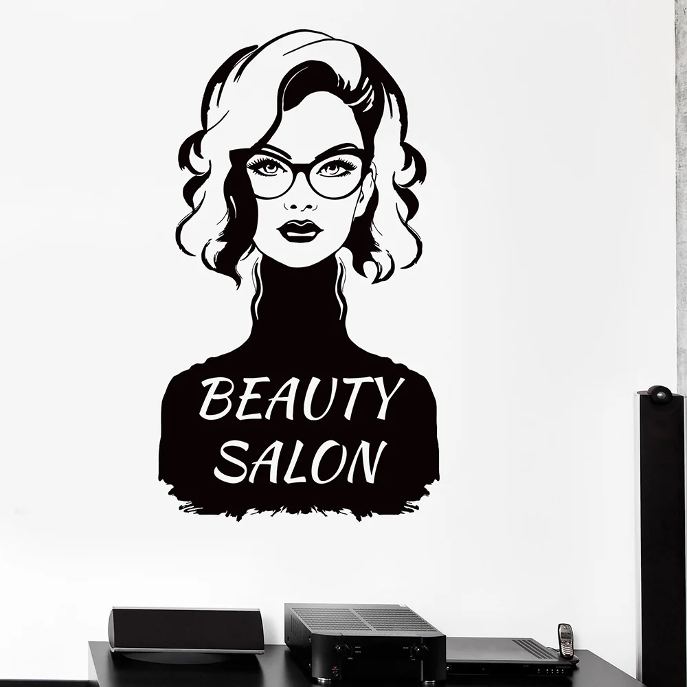 Beauty Salon Shop Woman Spa Salon Vinyl Wall Decal Home Decor Art Mural