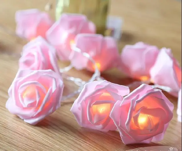 1pcs 3m 20LEDs Romantic roses LEDflashing lights Wedding lighting ...