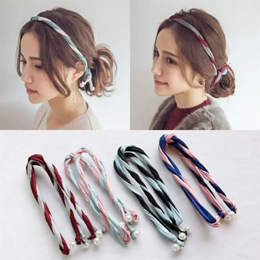 Colorful Women Turban Twist Knot Head Wrap Headband Twisted Knotted