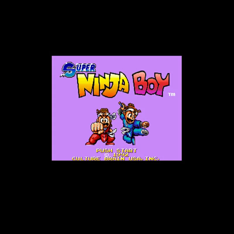 Super ninja boy ntsc versão 16 bit 46 pino grande cinza cartão de jogo para os jogadores do jogo ...