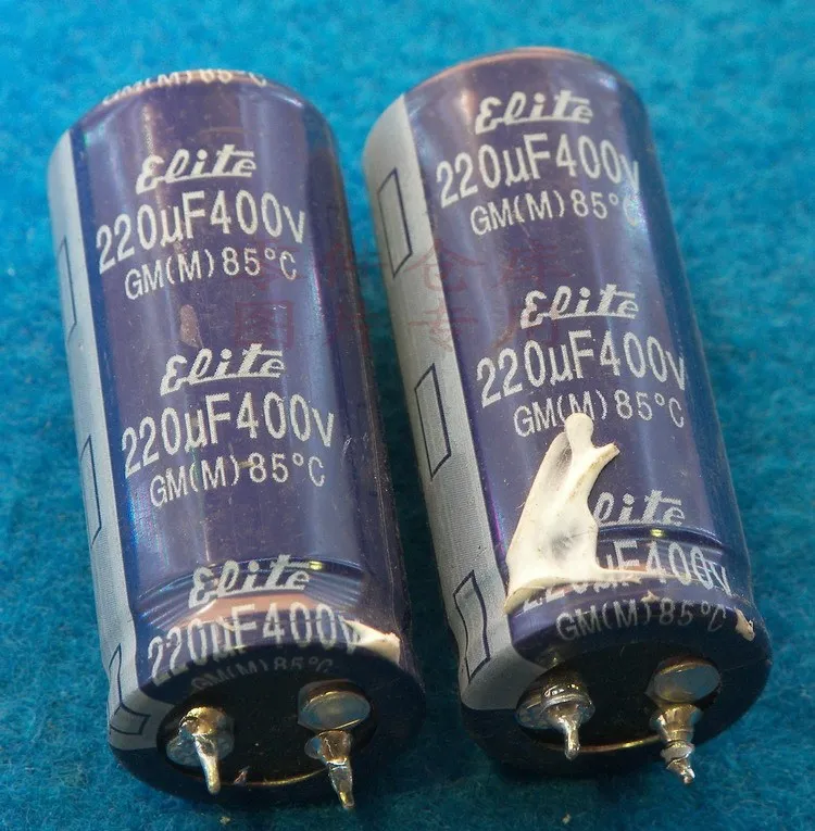 Elite electrolytic capacitor 220uf 400v , high voltage power supply ...
