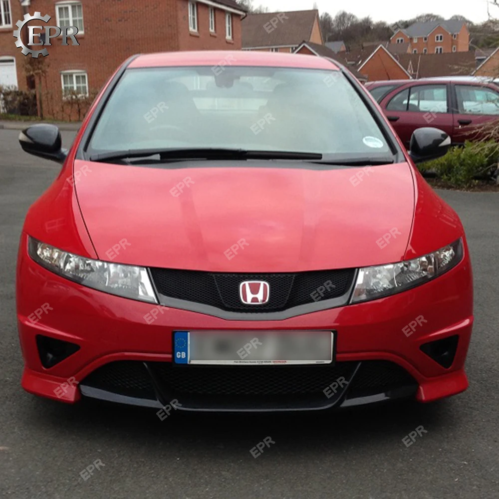Carbon Racing For Honda Civic FN2 Type R Carbon Fiber Fog Light Cover ...