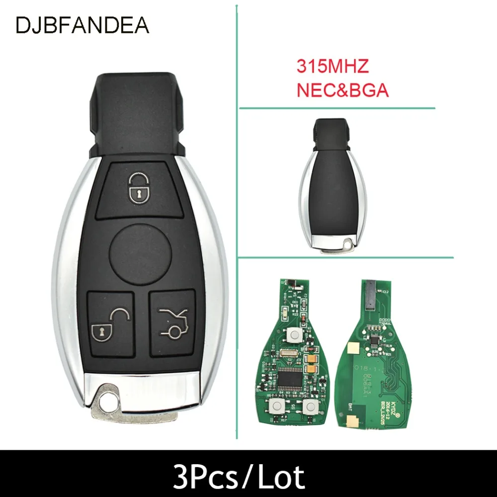 DJBFANDEA 3PCS/Lot Smart Key for Mercedes Benz NEC & BGA Type Car ...