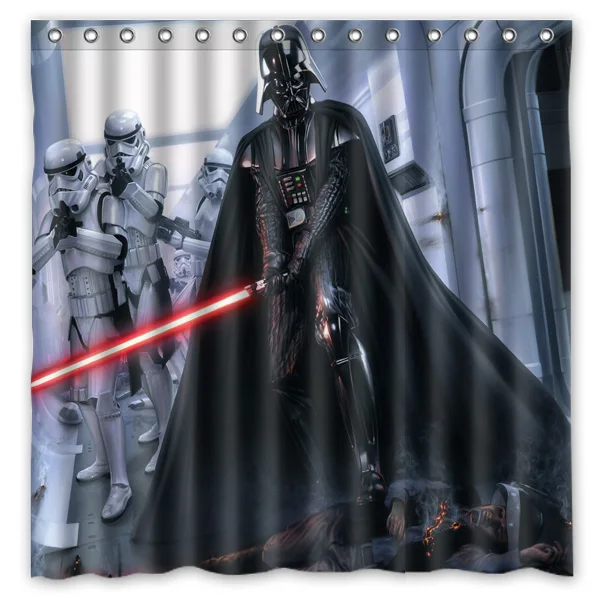 High Quality Polyester Shower Curtain star wars darth vader Modern ...