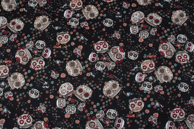 Online Buy Wholesale skull fabric from China skull fabric Wholesalers ...
