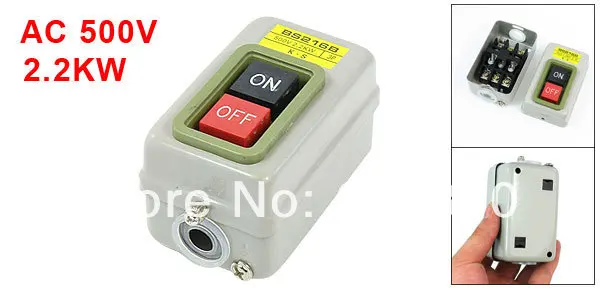 Ac 500v 32.2kw Motor Control Start Stop On/off Push Button Switch ...