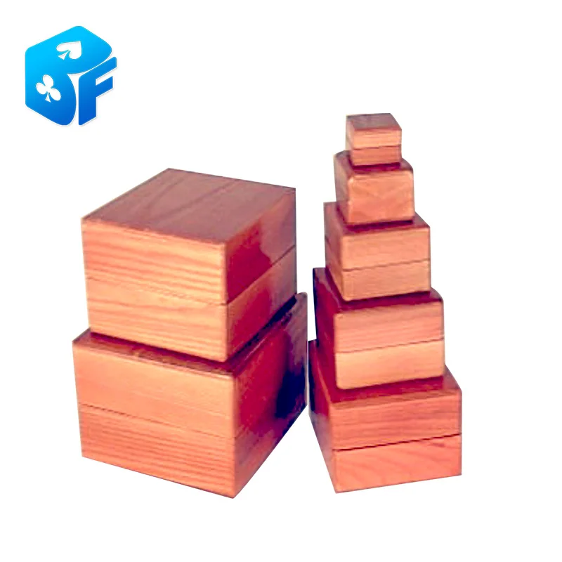 Nest of Boxes Wooden boxes magic tricks magic props-in Magic Tricks ...