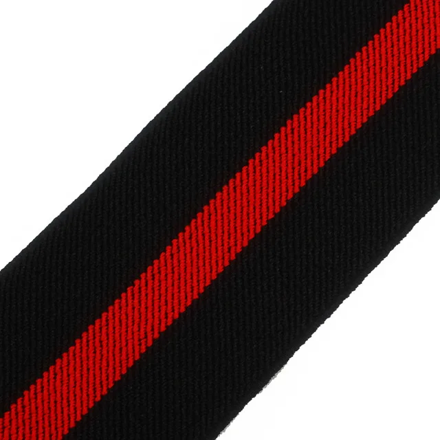 10yard 49mm Elastic Stretch Black Red Ribbon Band Tape Webbing Belt ...