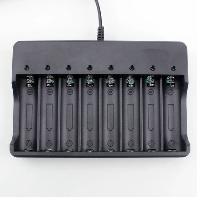 Li-ion Battery Power 2-Slots 18650 Battery Charger With USB, 55% OFF