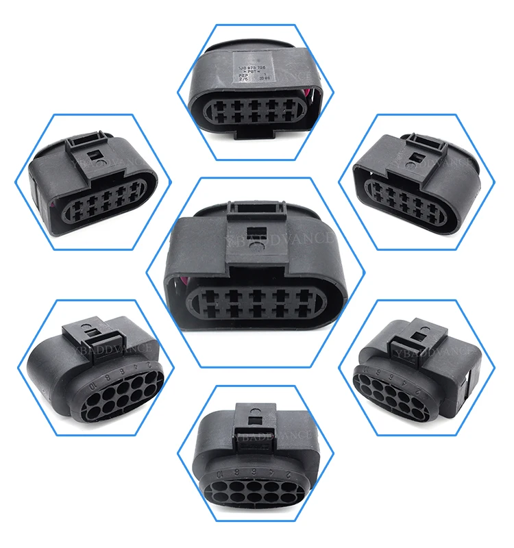 1J0 973 735 conector japonés hembra de 10 pines|Cables, adaptadores y ...