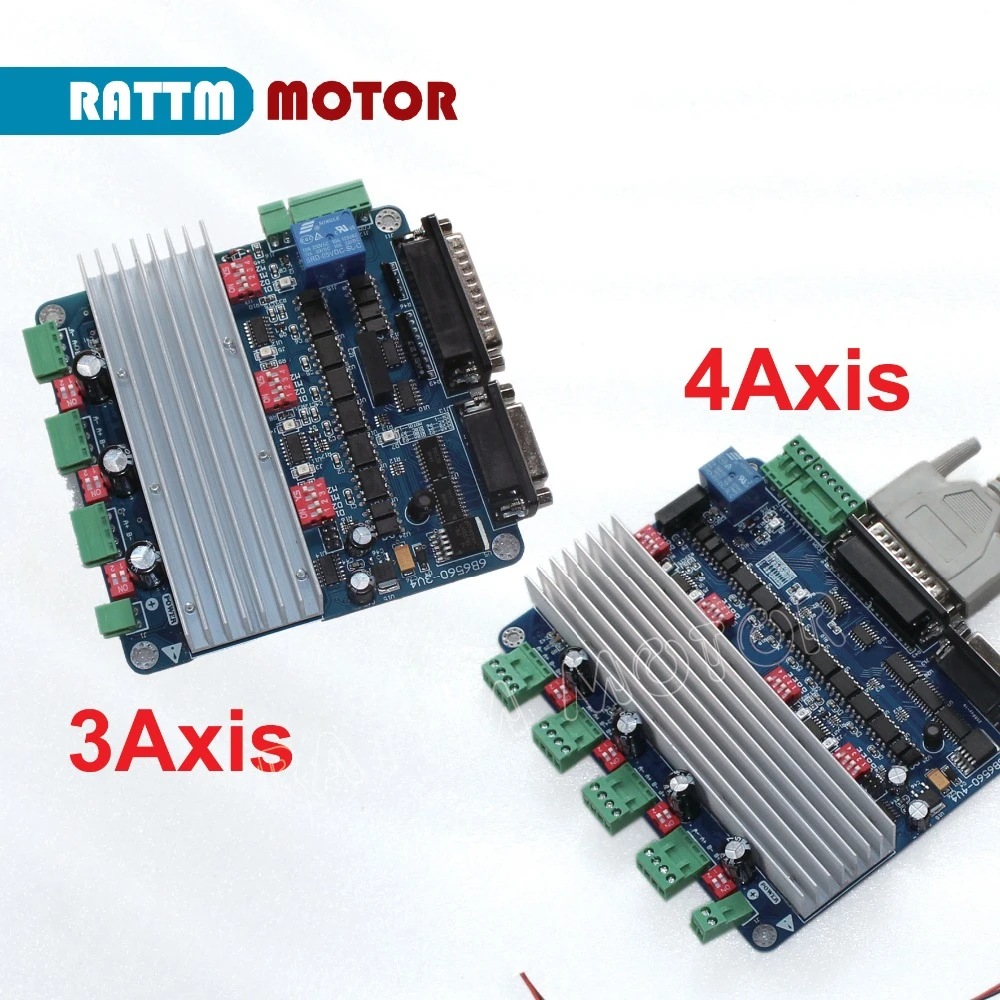 3 Axis / 4 Axis TB6560 CNC controller Board stepper motor driver H type ...