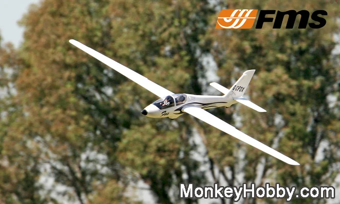 FMS 2300mm / 2.3M FOX V2 Glider EPO FMS RC airplane FMS023 (PNP)|glider ...