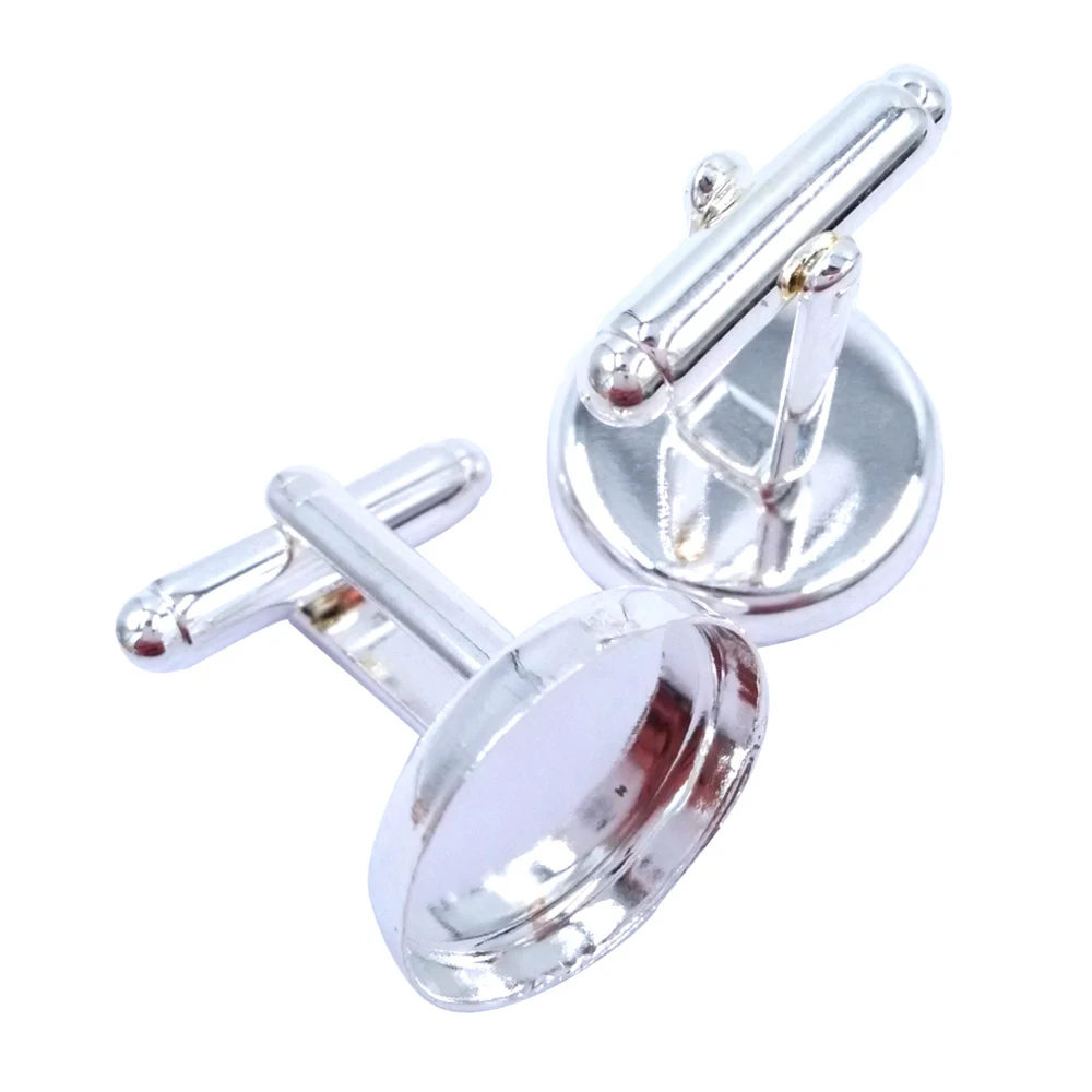 Silver-Cufflinks-Blanks-French-Cufflink-Base-16mm-18mm-20mm-25mm-Round ...