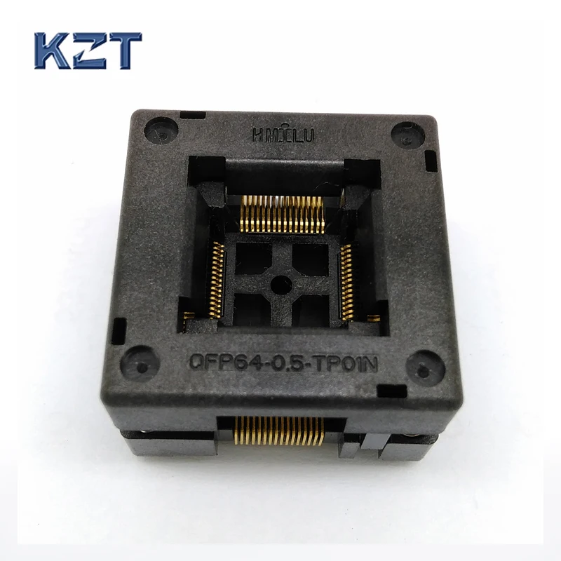 QFP64-TQFP64-LQFP64-Open-top-Structure-Burn-in-Socket-Pitch-0-5mm-FPQ ...