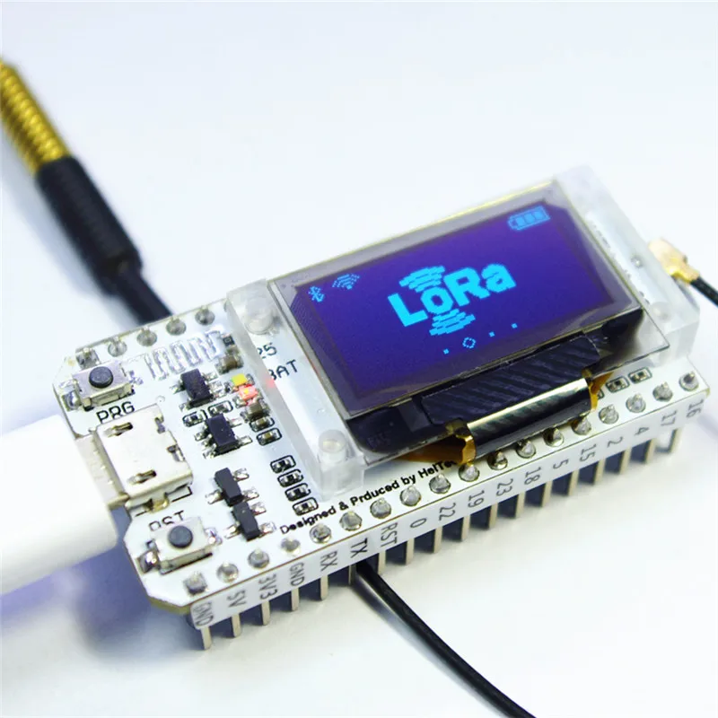 Esp32 Lora Sx1278 0 96 Inch Blue Oled Display Bluetooth Wifi Lora Kit