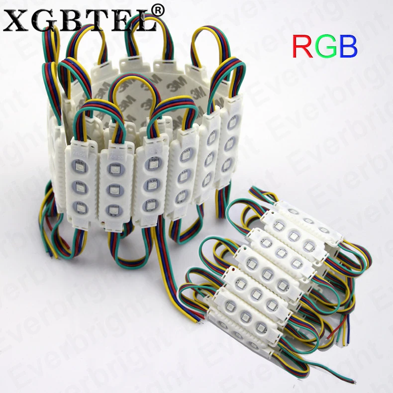 100 pcs/Lot 5050 LED Modules Waterproof IP65 Led Modules DC 12V SMD 3 ...