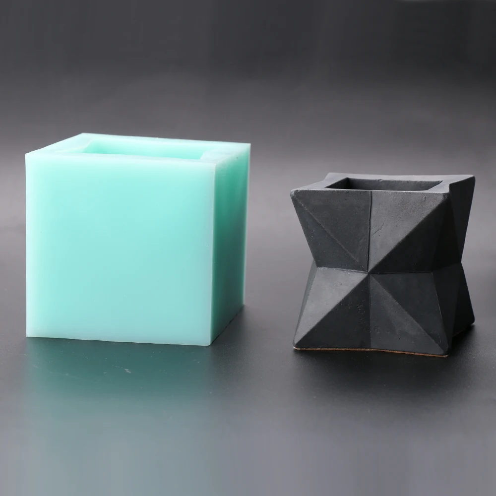 SN0034-3D-Vase-Cement-Pot-Molds-Flower-Pot-Geometric-Shape-Mold ...