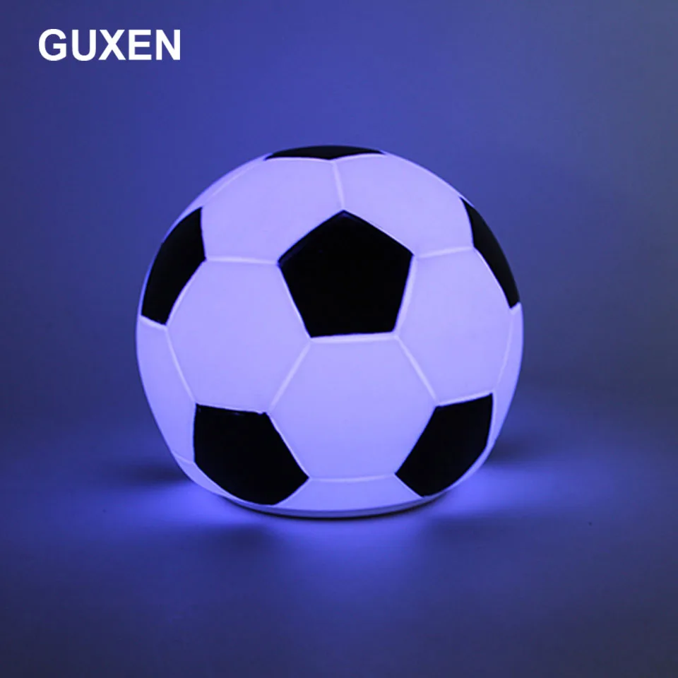 Guxen LED Football Night Light Color Changing Children Gift Bedroom ...