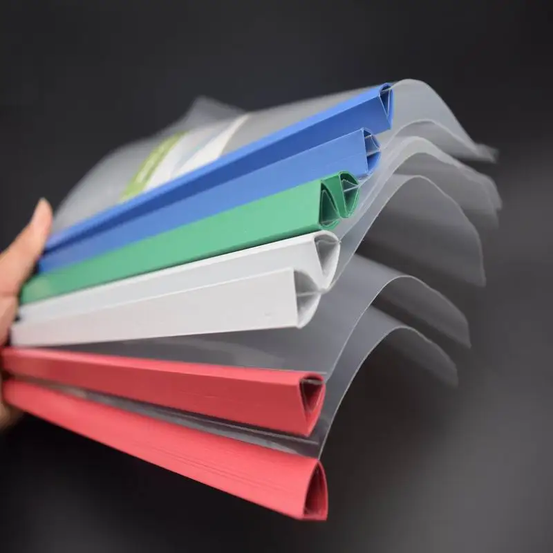 200 PCS PVC Thicken A4 File Folder Transparent Plastic Report Cover ...