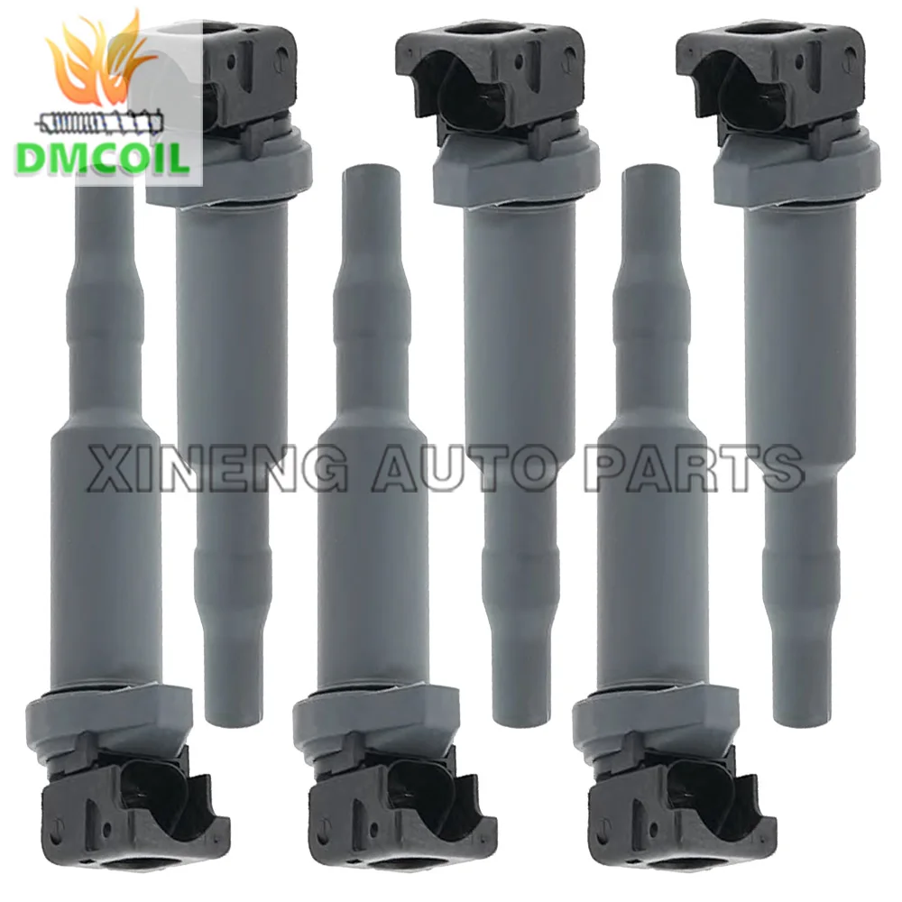 6 PCS HQ 점화 코일 BMW 1 3 5 6 7 Z4 E60 E61 E86 E87 E90 N52 엔진 2.5L 3.0L ...
