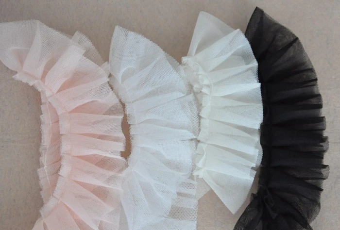5cm/2'' Fine Antique Pleat Ruffle Lace Trim 20yards/lot Free Shipping ...