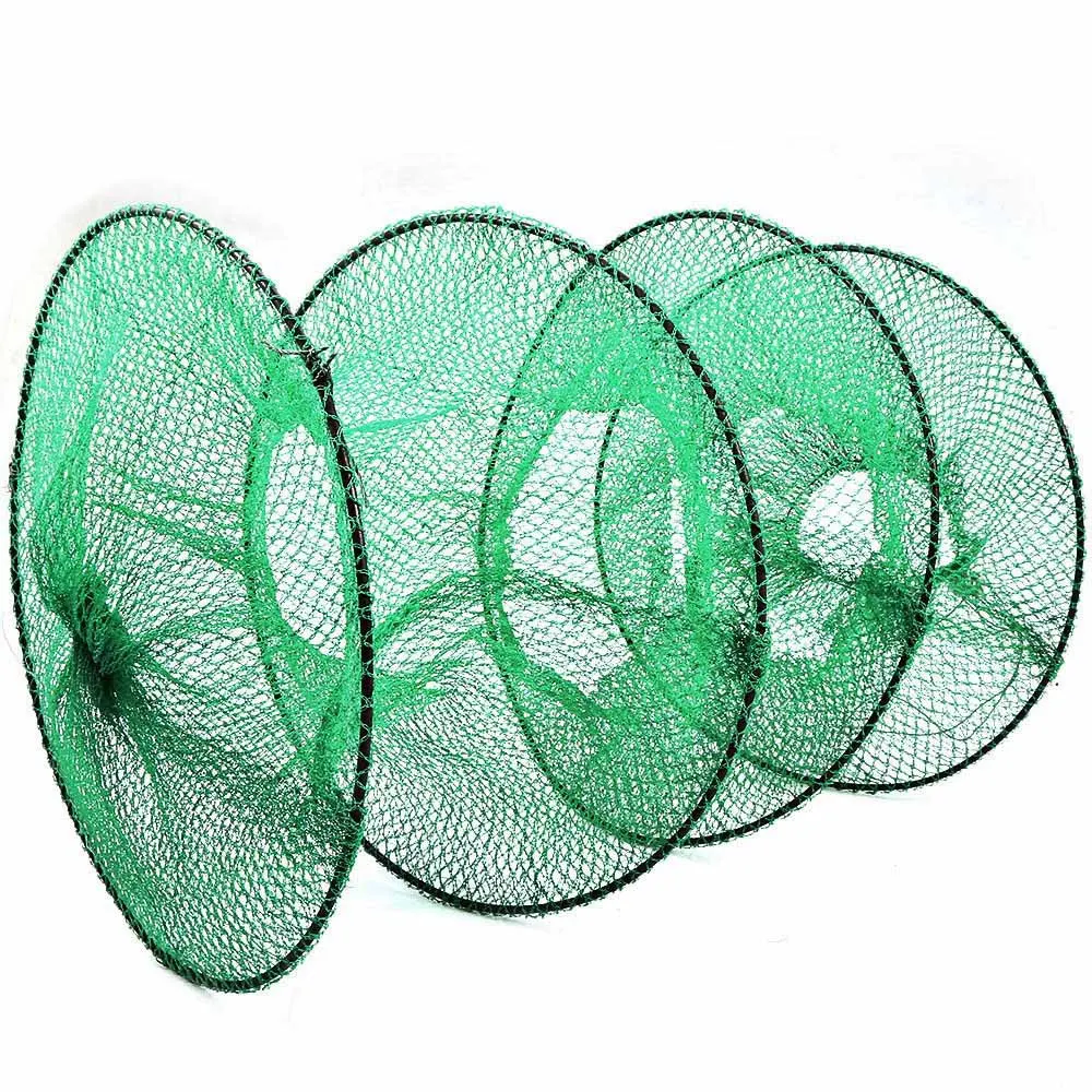 Hot 4 Sections Length 45cm Fishing Net Utility Large Mesh Cylinder ...