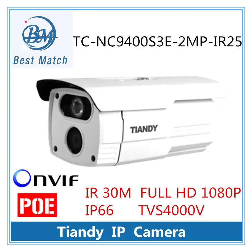 Tiandy IP Camera 1/2.8 "Waterproof Outdoor Security Camera 2MP1080P HD ...