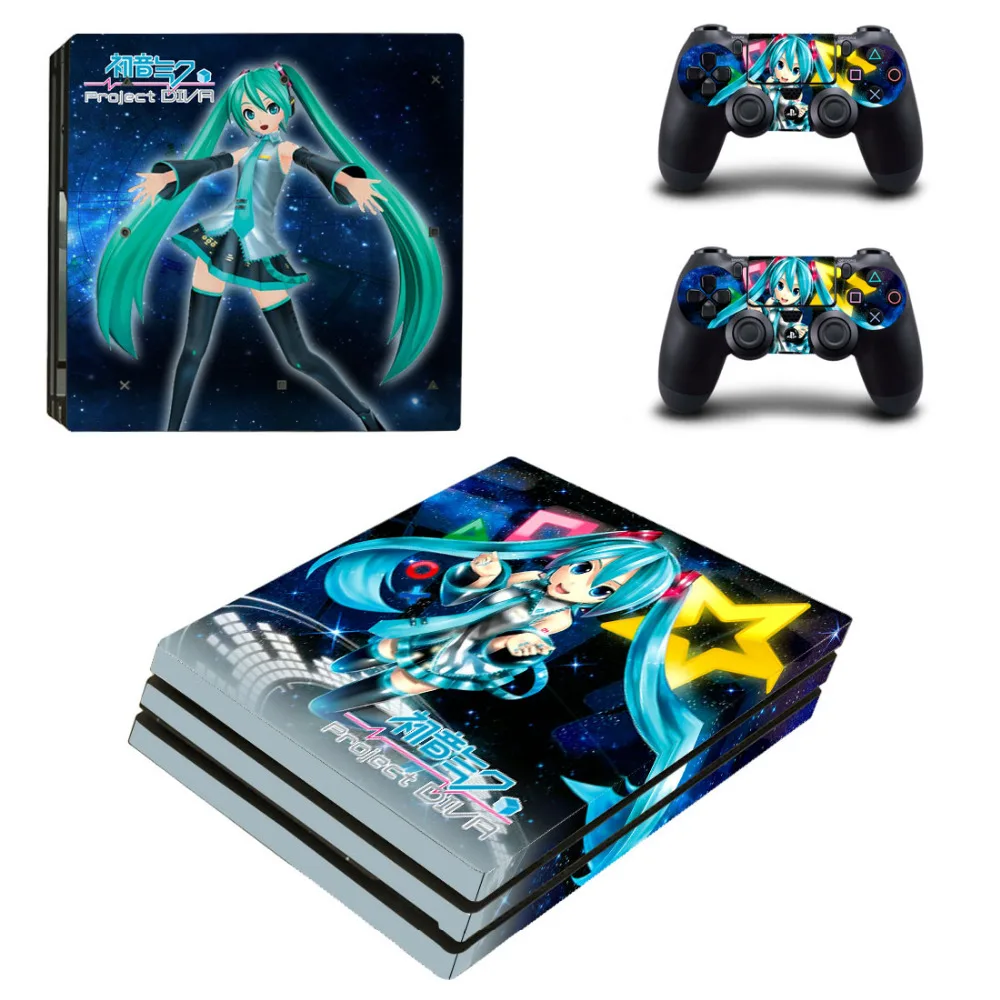 Hatsune Miku PS4 Pro Skin Sticker for Sony PlayStation 4 Pro Console ...