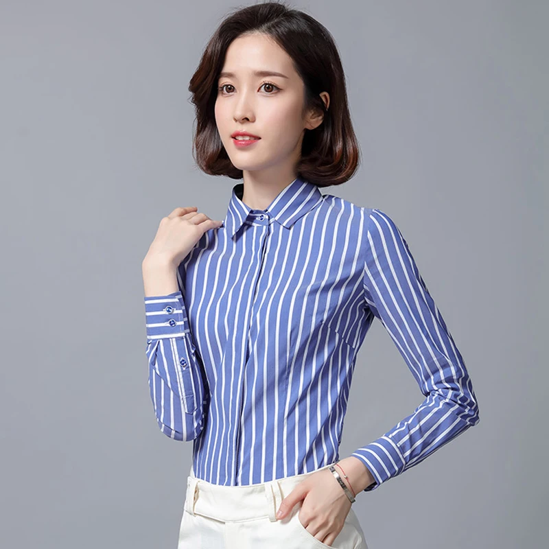 Новые весенние женские офисные рубашки OL, базовые Топы, хлопковые ...