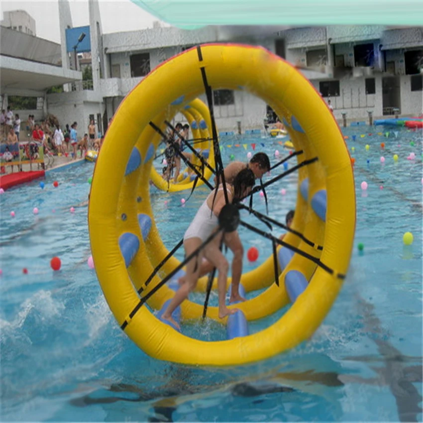 1PC 2.5M double row the water wheel water drum inflatable water ...