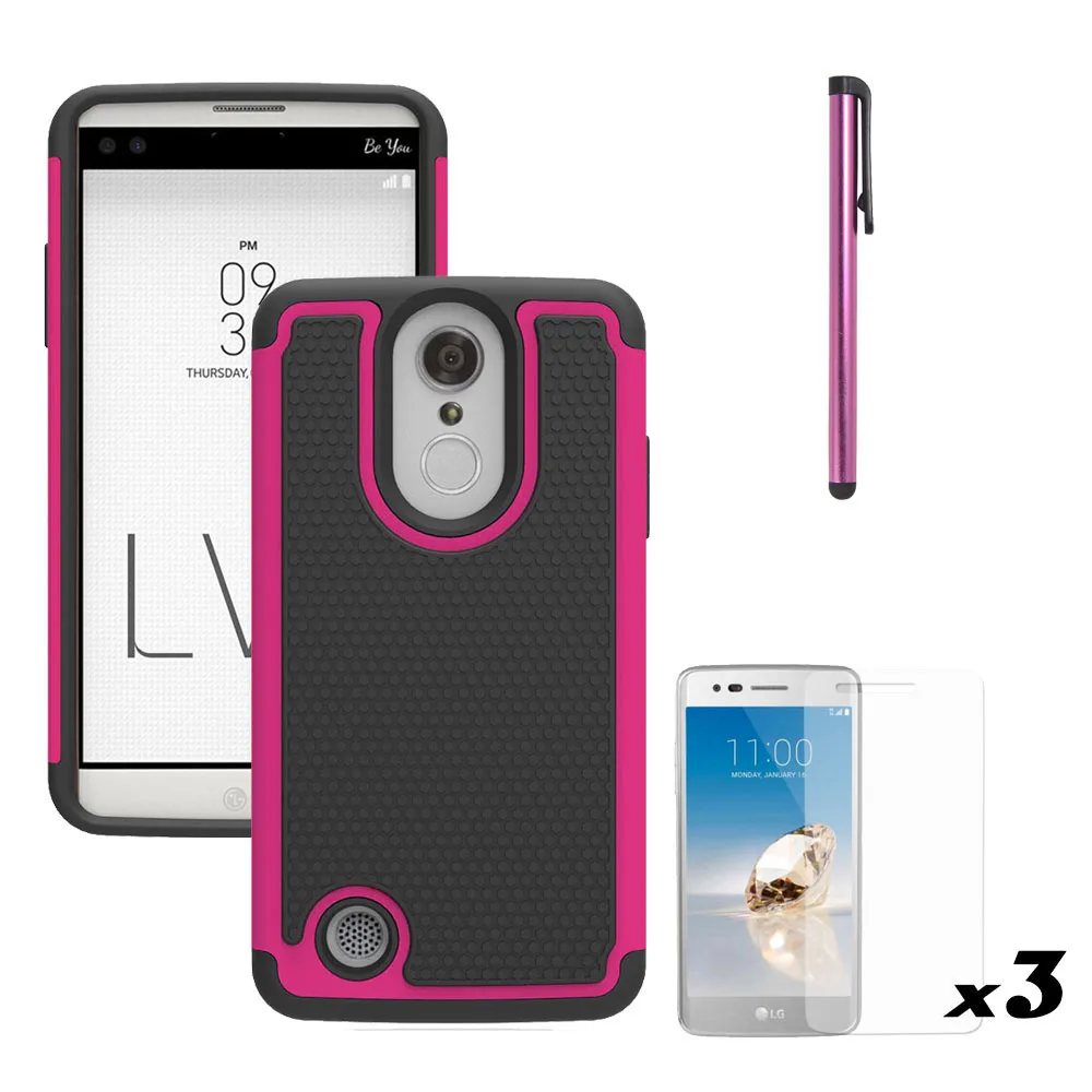 2 In 1 Heavy Duty Hybrid Armor Cases Shockproof Silicone Hard Pc Phone