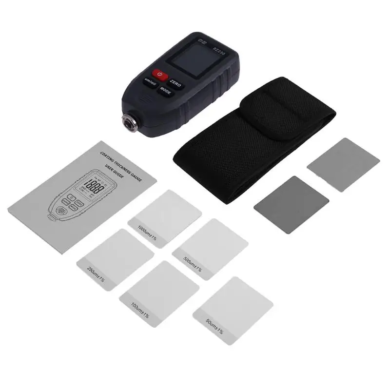 Digital Paint Meter Coating Thickness Gauge 0-1300um Paint Film Metal ...