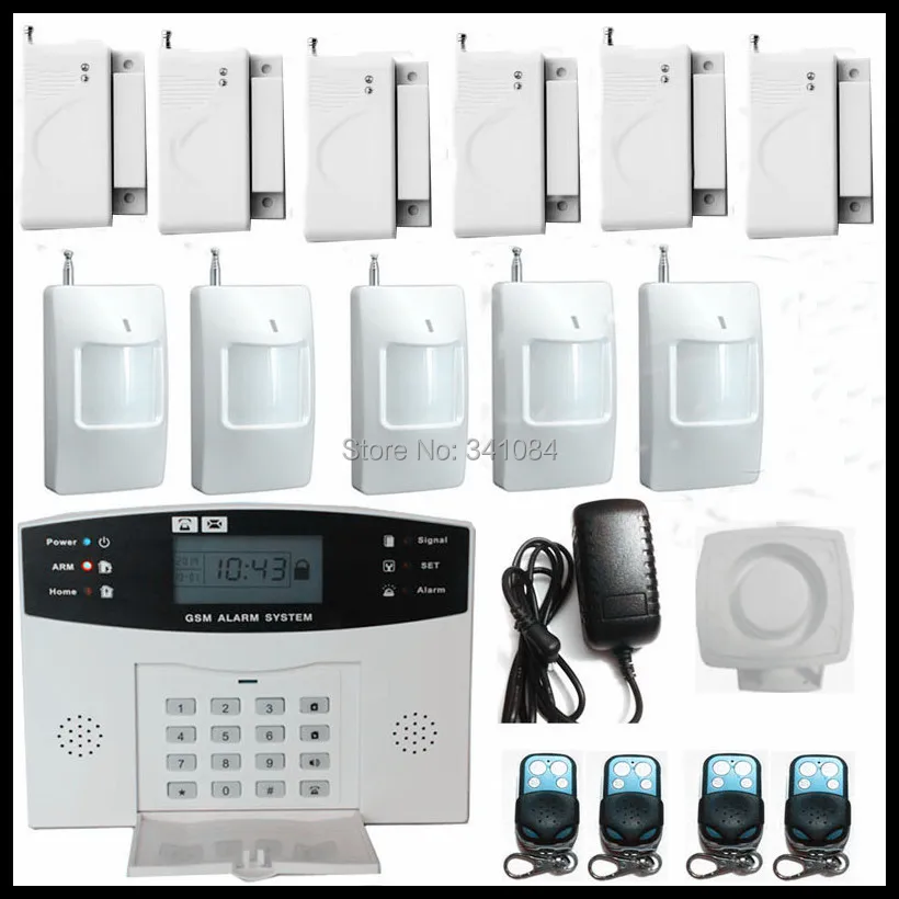 Best-100-wireless-8-wired-gsm-alarm-system-LCD-screen-quad-band-English ...