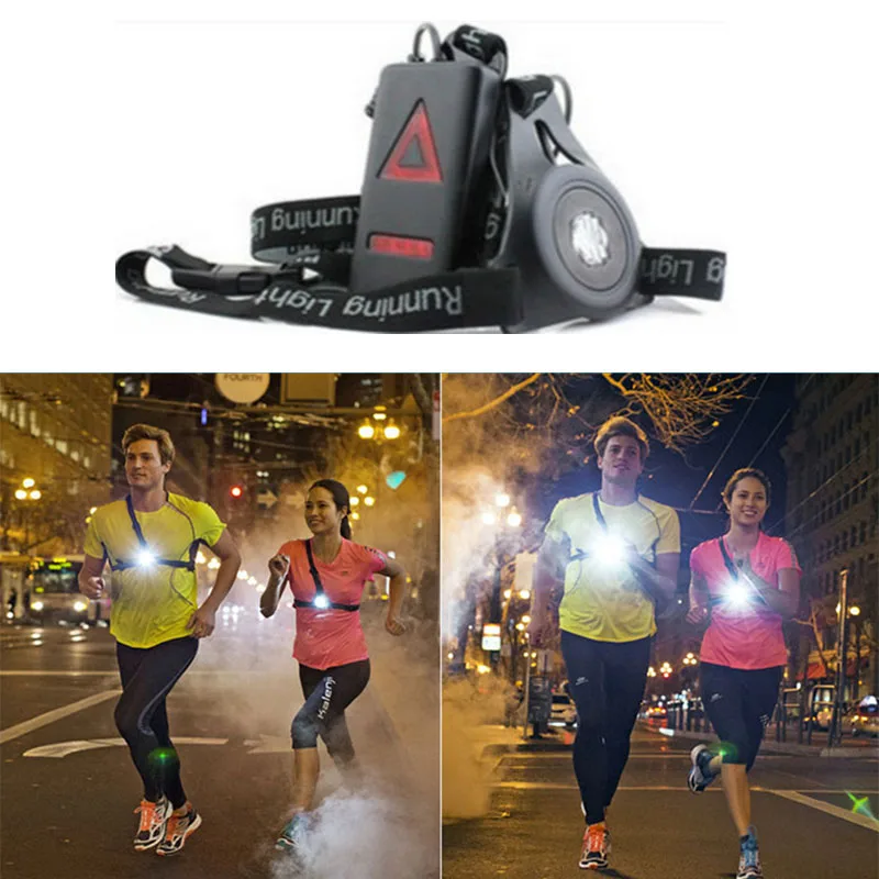 Waterproof Night Running Lights USB Rechargeable Outdoor Sport Warning ...