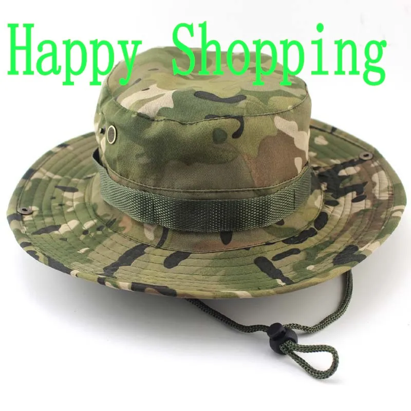 Tactical-Military-Army-BONNIE-HATS-Round-brimmed-Sun-Boonie-Hunting-Cap ...