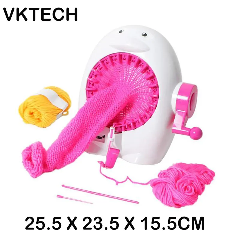 Plastic Kids Hand Knitting Machine Toy DIY Girls Loom Playset Weaver ...